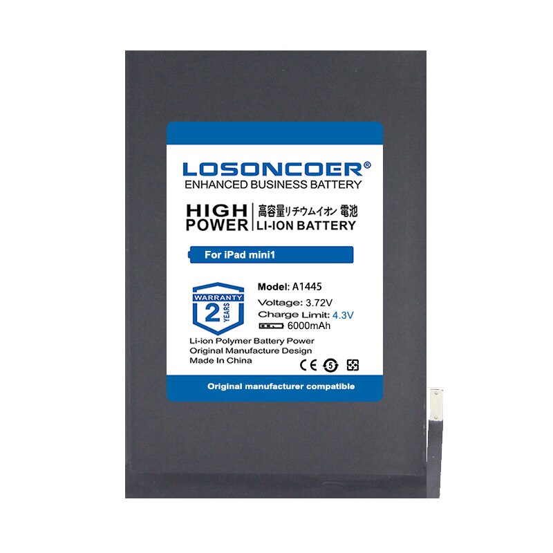 6000mAh Tablet Battery for iPad Mini 1 Batteries A... – Grandado
