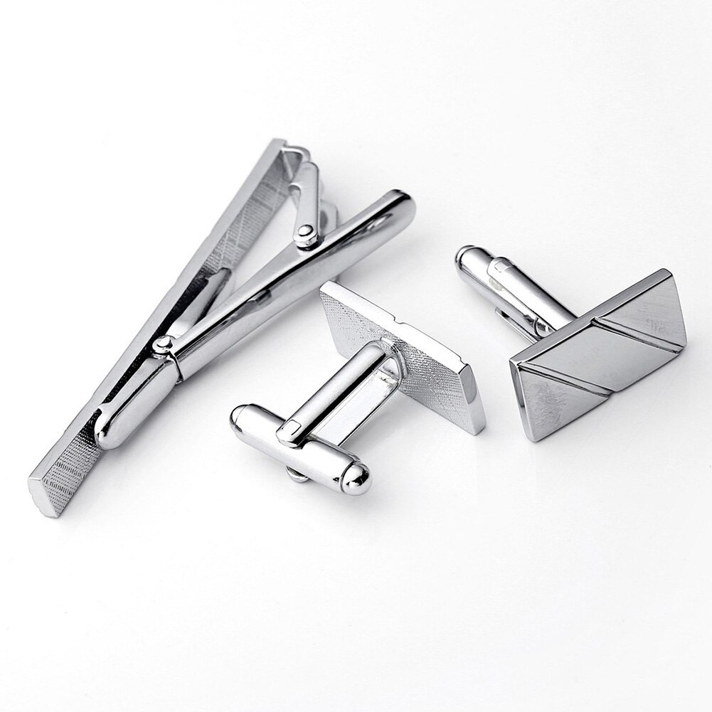 Adult Casual Tie Clip Cufflink Set Party Shirt Jew... – Vicedeal