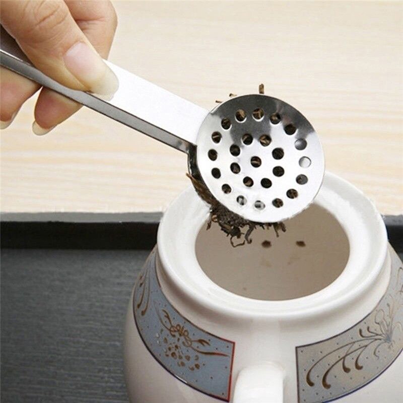 Stainless Steel Round Tea Bag Squeezer Teabag Tong... – Vicedeal