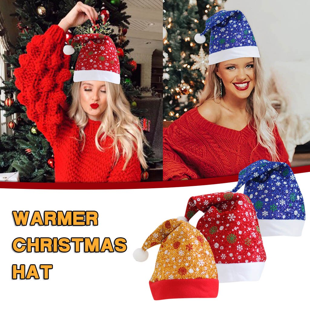 Plush Christmas hats Christmas Xmas Cap for Santa ... – Vicedeal