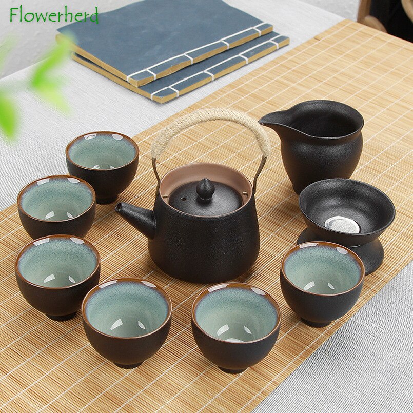 Ceramic Porcelain Tea Set Teaware Japanese Style K... – Vicedeal