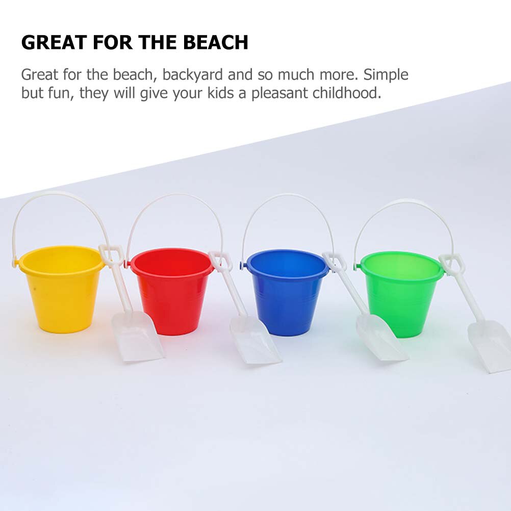 2Pcs Plastic Buckets Play Sand Buckets Sand Holder... – Grandado