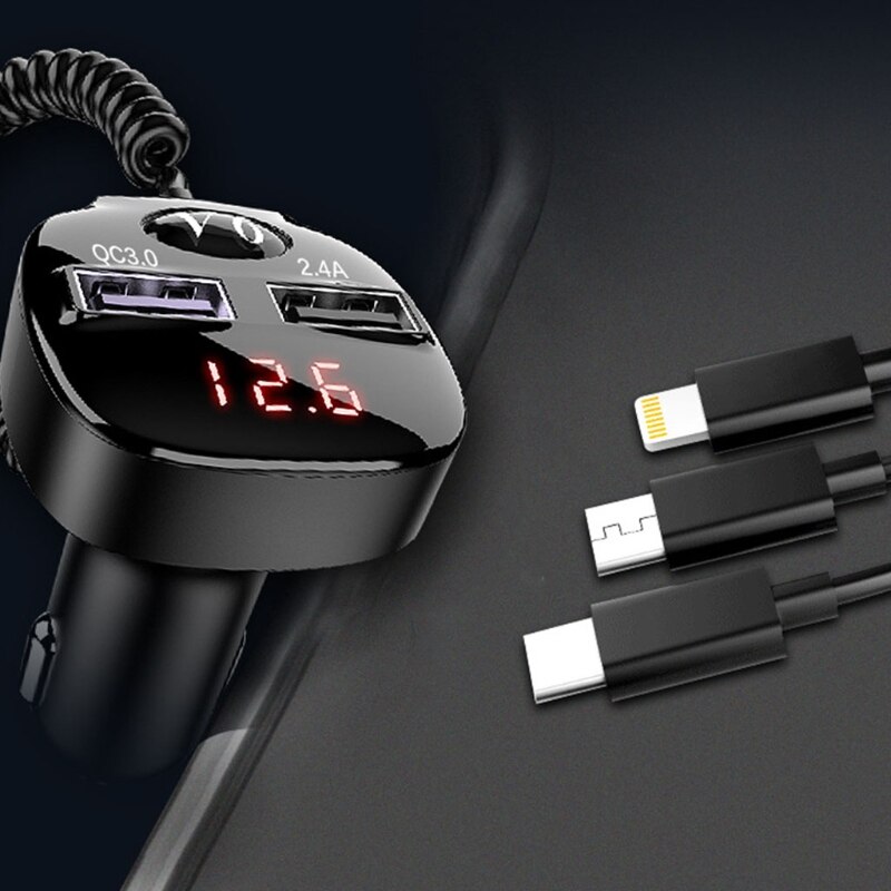 USB Cable Car Charger for Micro USB Type C Quick C... – Vicedeal