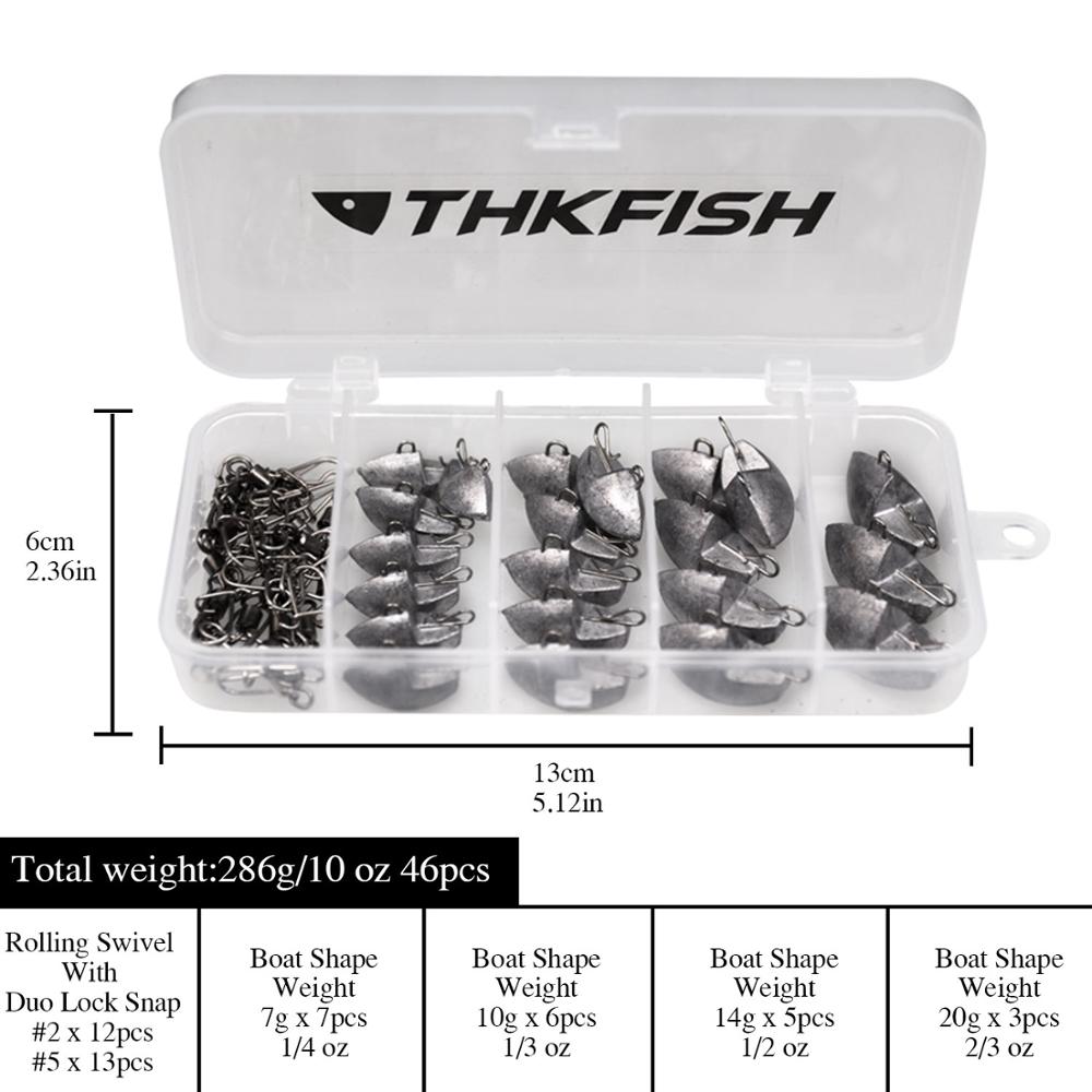 44pcs/66pcs Fishing Tackle Box Lead Fishing Weight... – Grandado