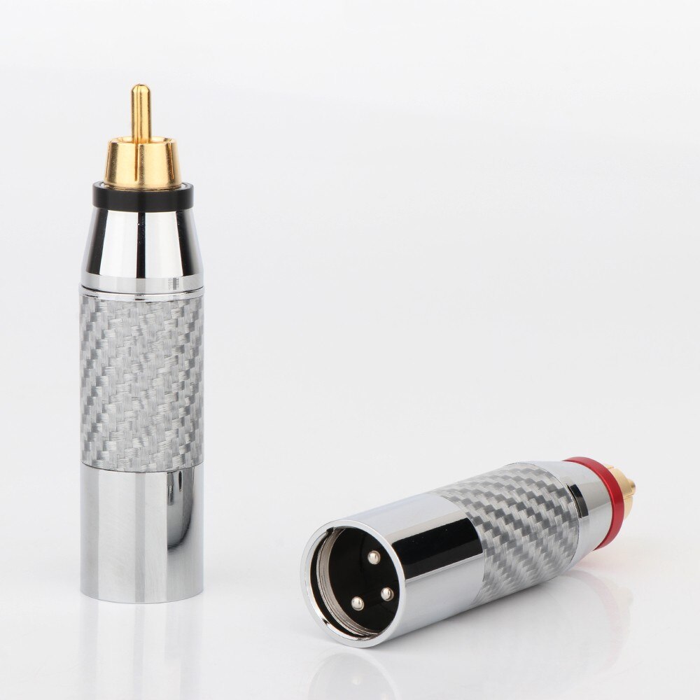 Preffair Rhodium Plated Xlr Naar Rca Adapter Rca M... – Vicedeal