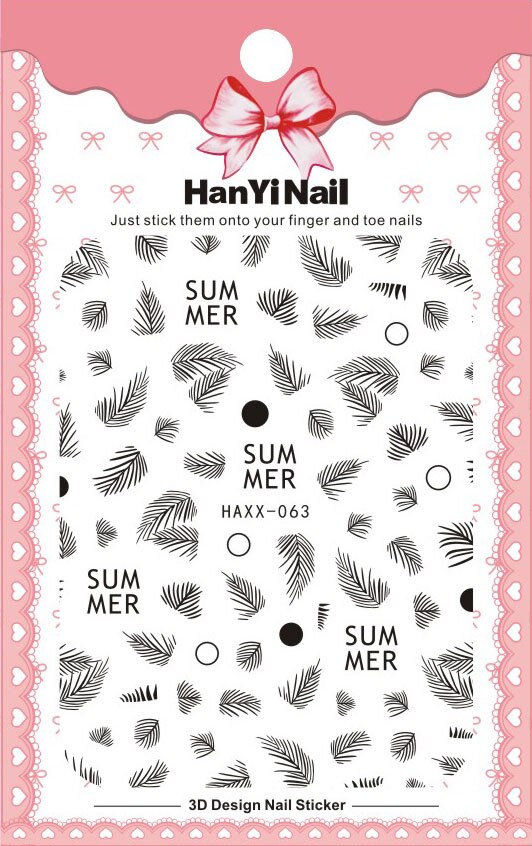 Patterns! Nails Art Manicure Back Glue Decal Decor... – Grandado
