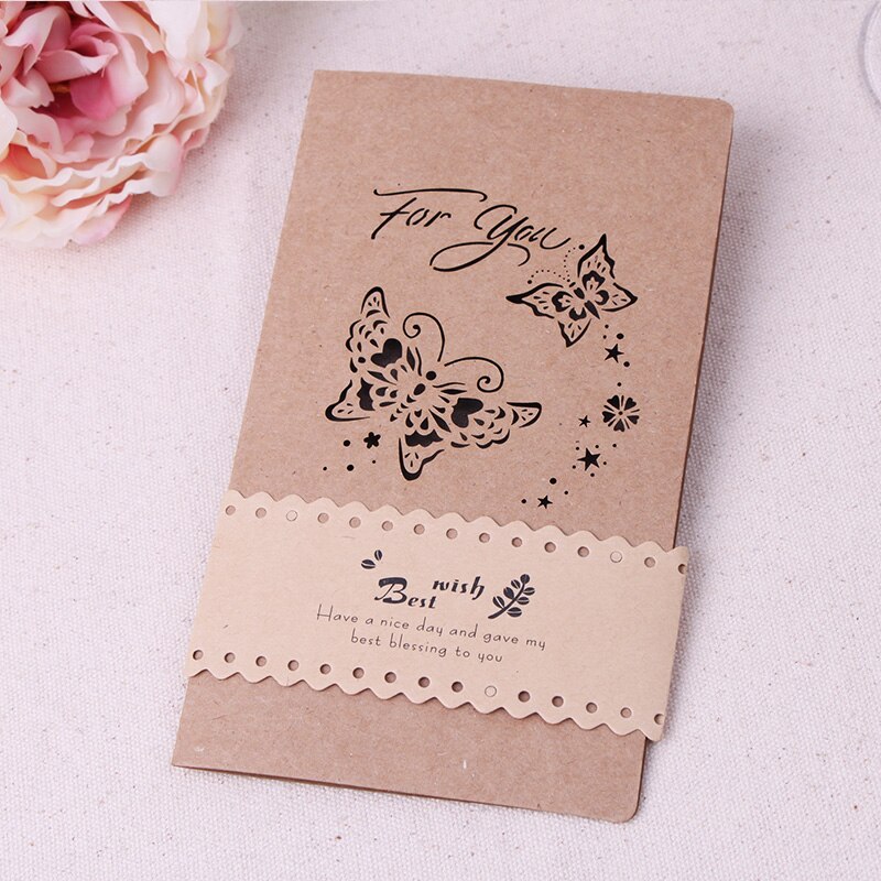 Korean Carving Openwork Greeting Card Retro Kraft ... – Grandado