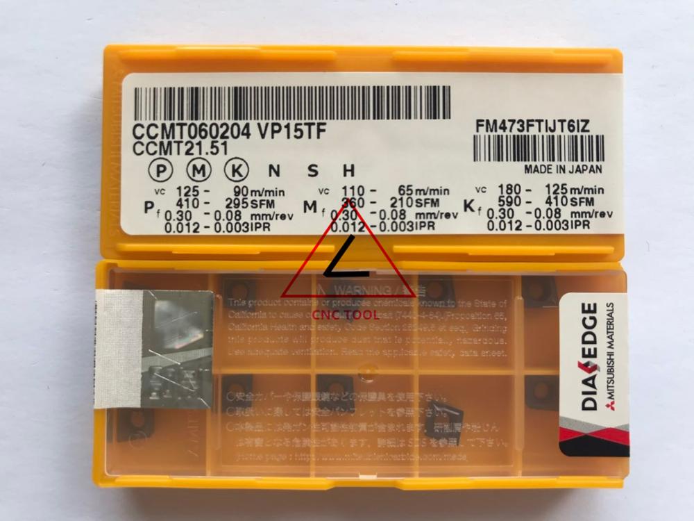 CCMT 060204 VP15TF 10pcs original Mitsubishi turni... – Vicedeal