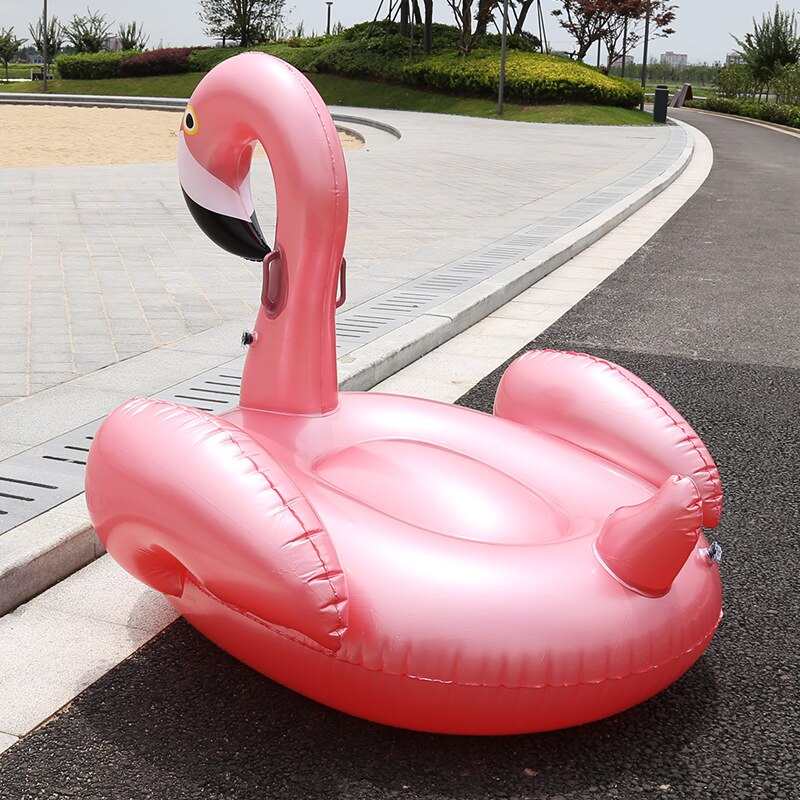 150x150x90cm pink flamingo floating row swimming m... – Grandado