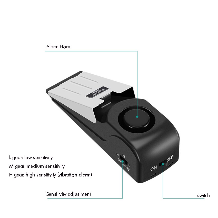 Door Stop Alarm with 120 dB, Security Door Stopper... – Grandado