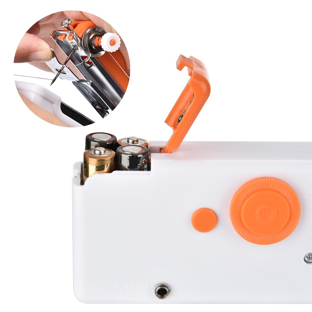 Oranje Mini Hand Naaimachine Draagbare Handwerken ... – Vicedeal