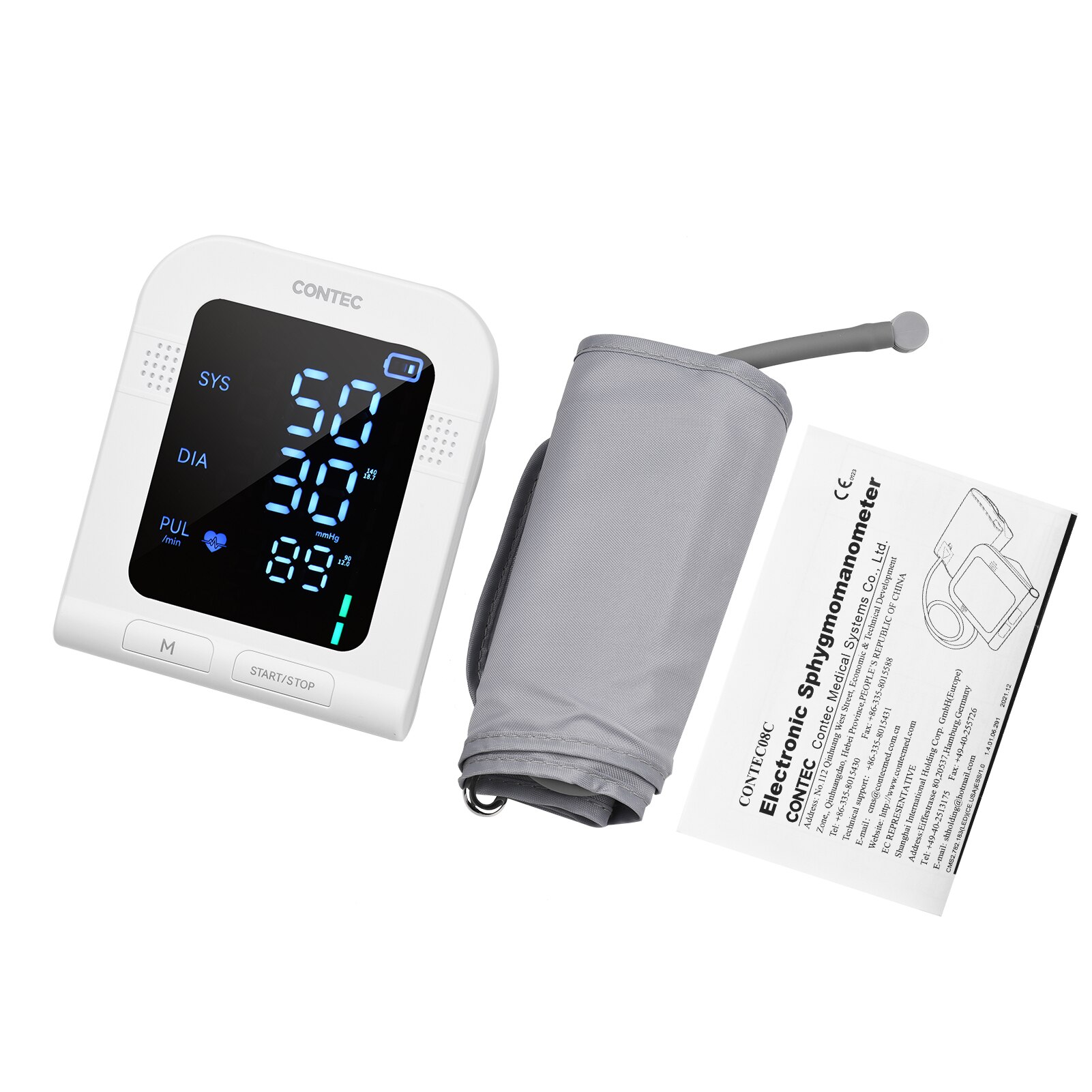 CONTEC Tonometer Blood Pressure Monitor Upper Arm ... – Vicedeal