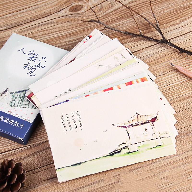 30 Sheets/Set Cute Chinese Style Postcard Greeting... – Grandado