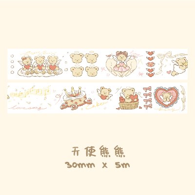 1Roll 5m Fairy Tale Bear Series Cute Washi Tape St... – Grandado