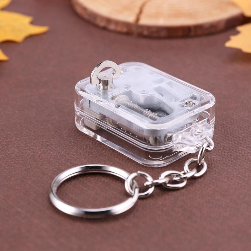 Kids DIY Music Box Movement Keychain Handy Crank M... – Vicedeal