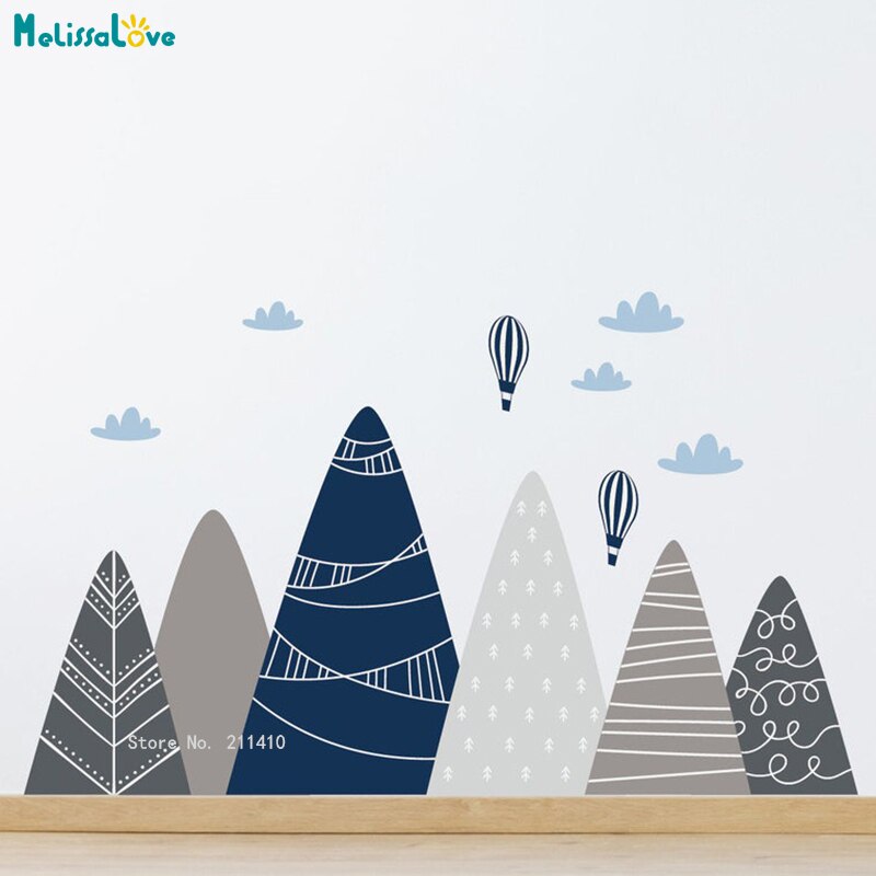 Berge Wand Aufkleber für Kinder Zimmer Abenteuer K... – Grandado