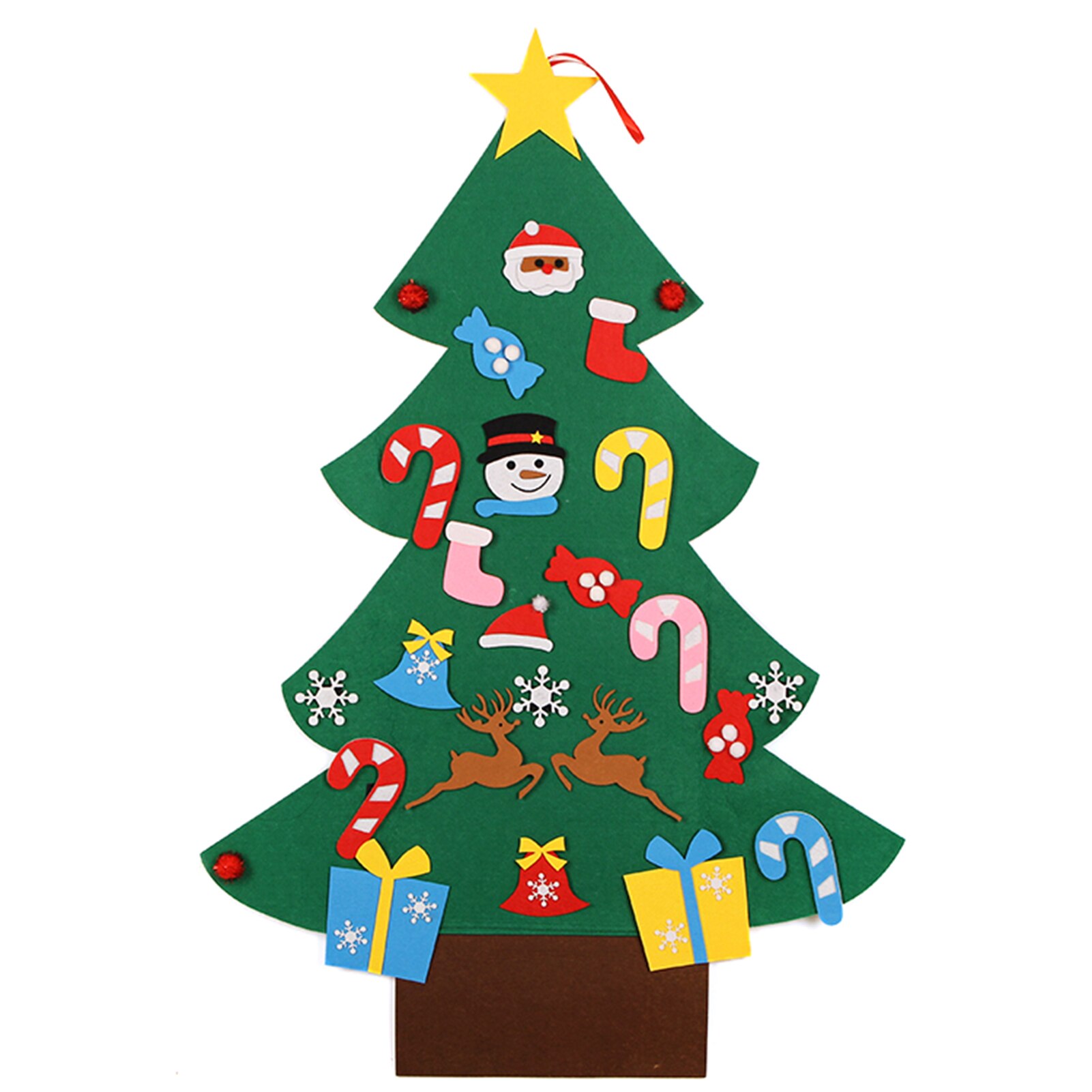 DIY Felt Christmas Tree 3.1ft Wall Hanging DIY Chr... – Grandado