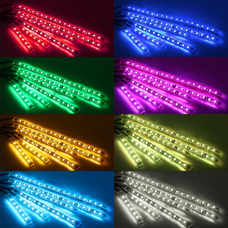 6 Pcs 5050 SMD Strip Flexible RGB Flashing Light L... – Grandado