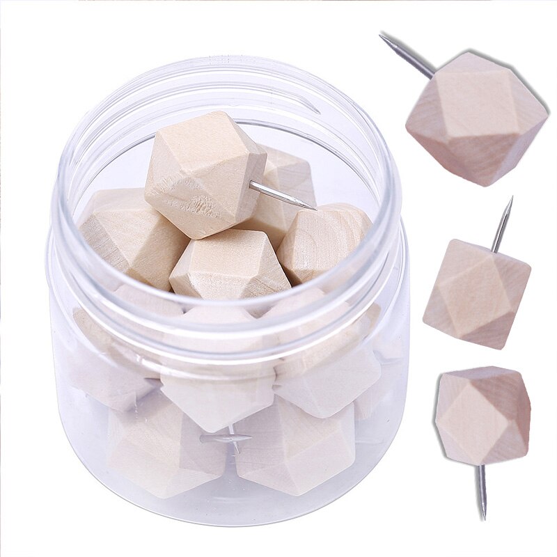 15PCS Wooden Thumbtack Board Pins Pushpins Drawing... – Grandado