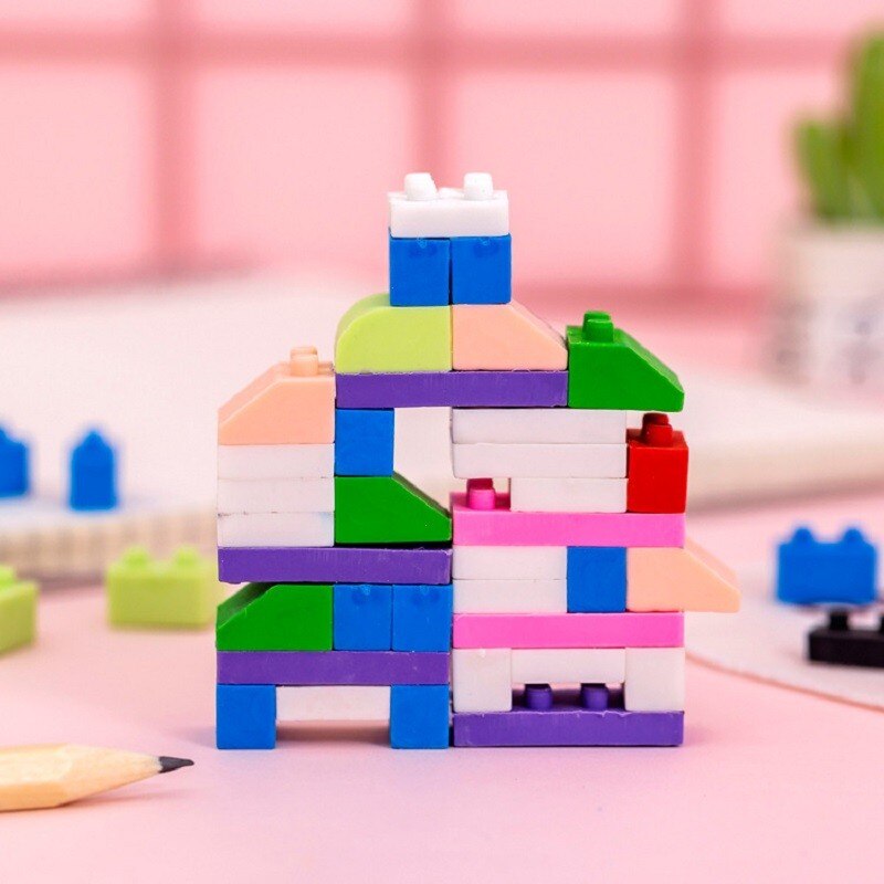 10Packs Puzzle Blocks Paly Stitching Eraser Rubber... – Grandado