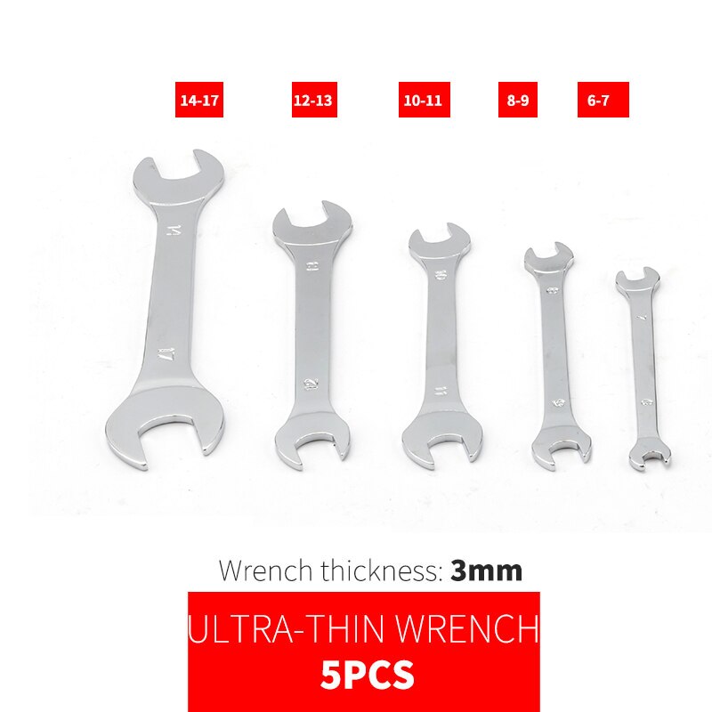 Thin Open End Wrench Set 3mm Ultra-thin Flat Wrenc... – Grandado