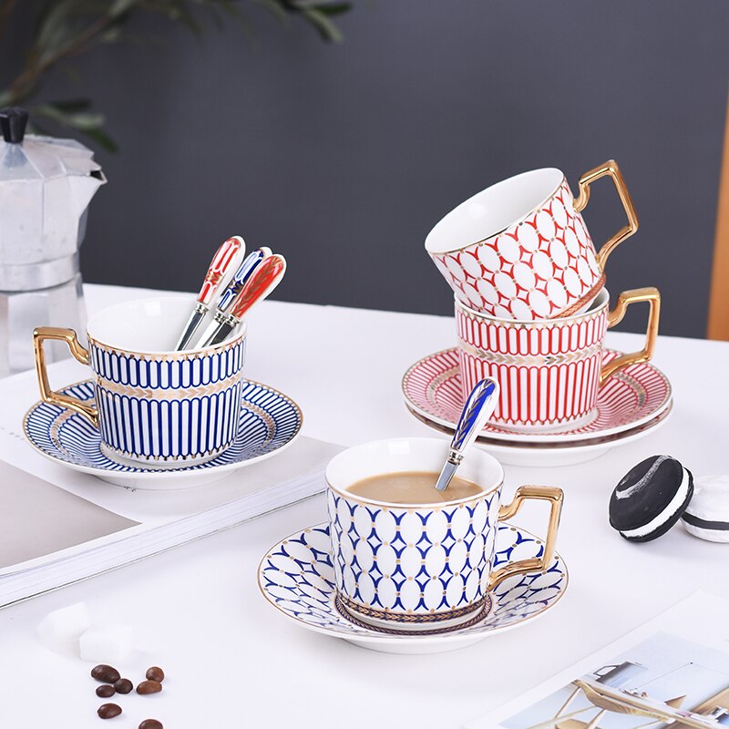 Coffee Cup Bone China Tea Cups And Saucer Sets Cer... – Grandado