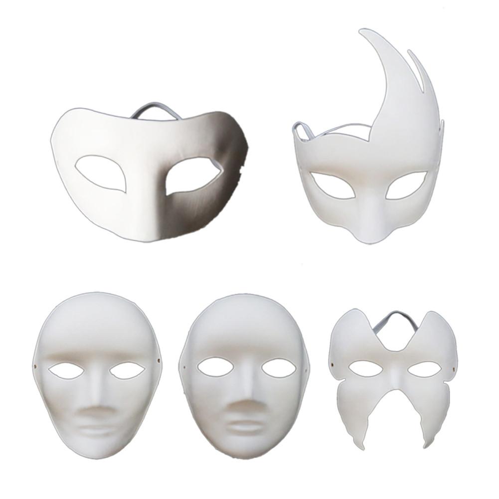 Party Masks Thickened DIY Paper Pulp Mask Hallowee... – Vicedeal