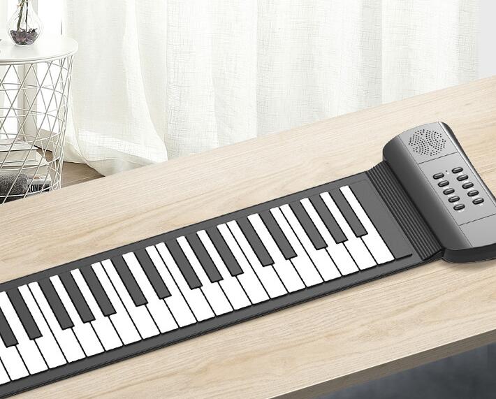 49 keys speaker Hand roll piano Portable folding E... – Vicedeal
