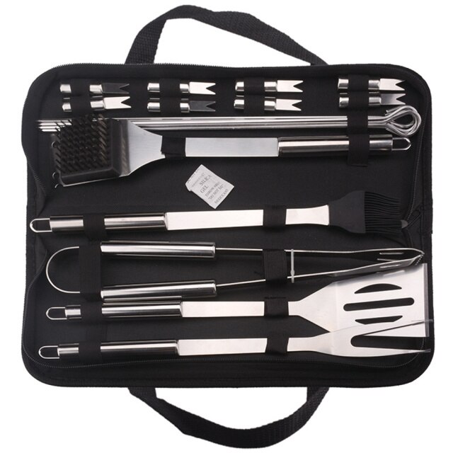 20 Stuks Set Bbq Barbecue Kit Outdoor Roestvrij Gr... – Vicedeal