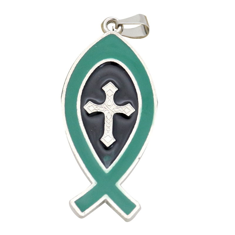 Double Side Cross Charm Metal Catholic Pendant Rel... – Grandado