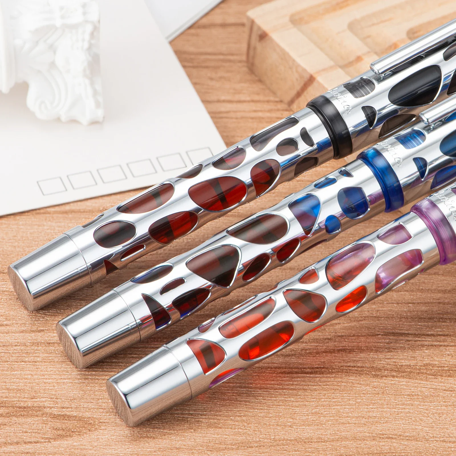 Asvine M169 Acrylic Dropper Fountain Pen Transpare... – Grandado