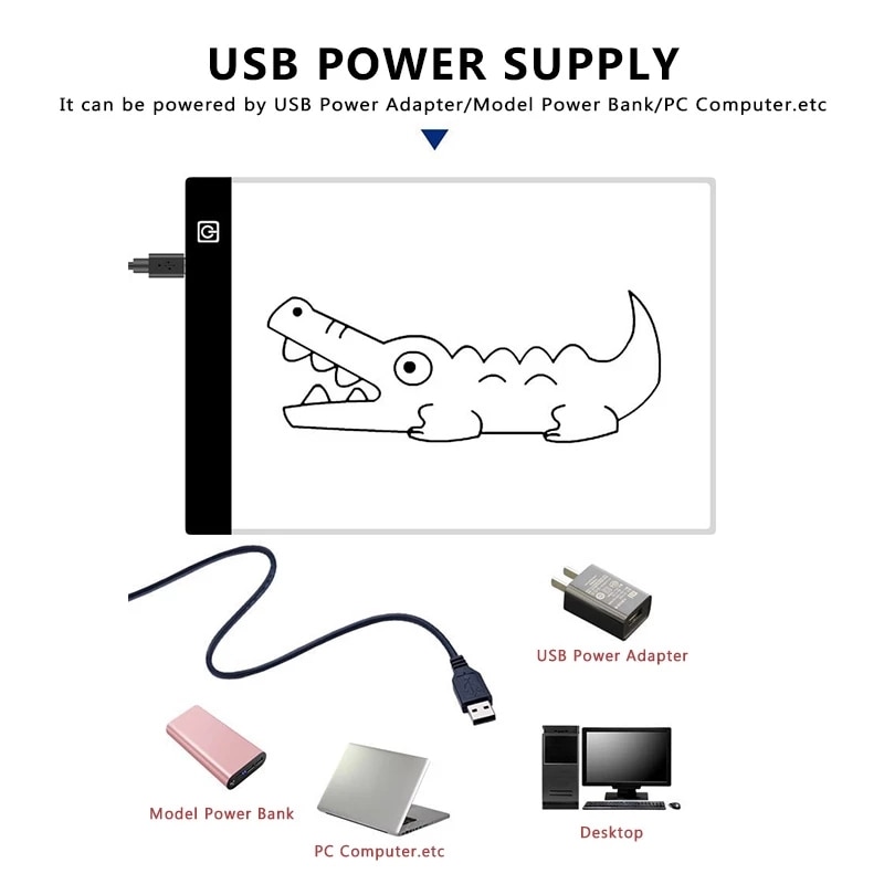A3/A4/A5 USB Dimmable Digital Graphics Tablet Boar... – Vicedeal