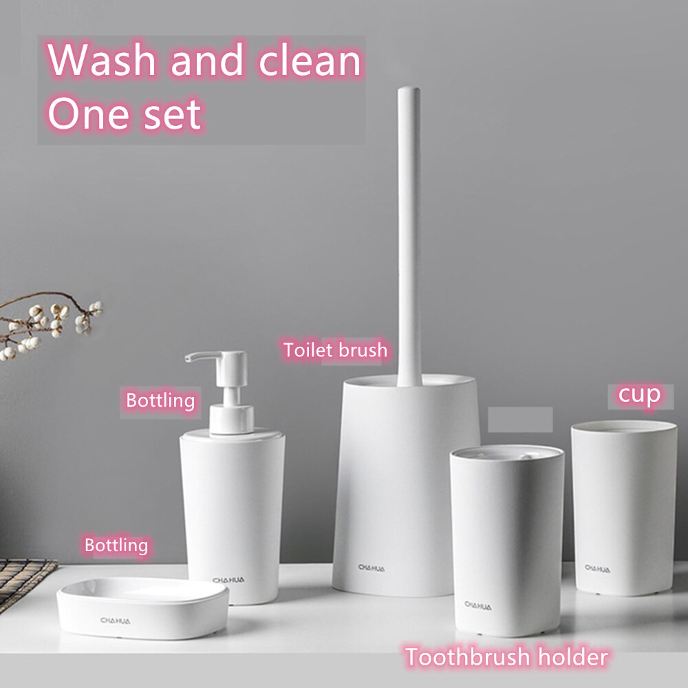 5PCS Bathroom Toilet Set Five-piece Bathroom House... – Grandado