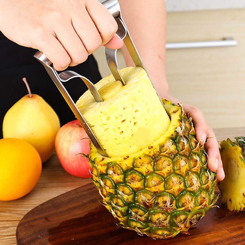 Roestvrij Staal Ananas Peeler Slicer Ananas Vlees ... – Vicedeal