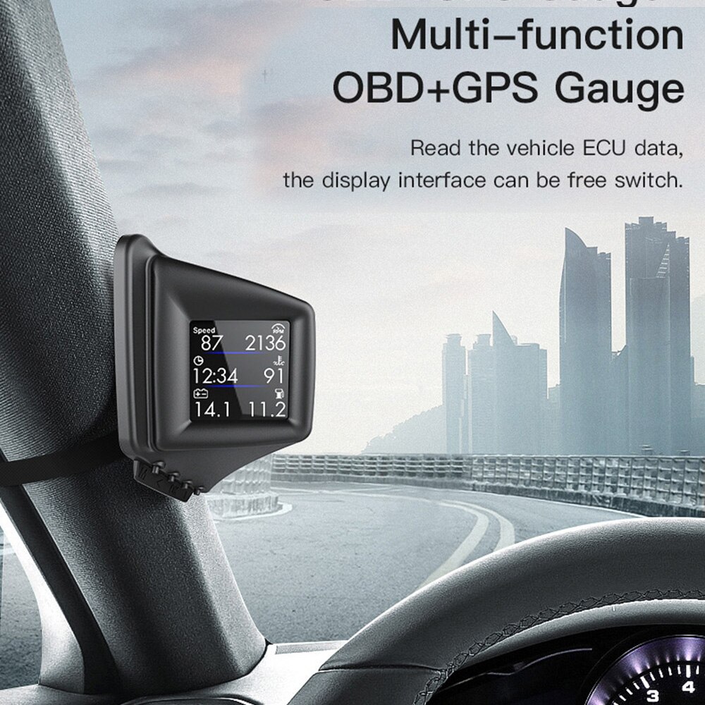 A401 HUD Head-Up Display OBD + GPS Dual System Sma... – Grandado