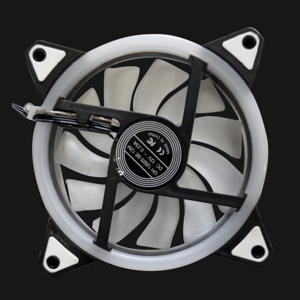 12cm dual aurora dual aperture fan rgb case fan pc... – Grandado