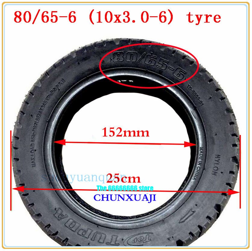 10X3.0-6 tyre inner tube 80/65-6 electric scooter ... – Grandado