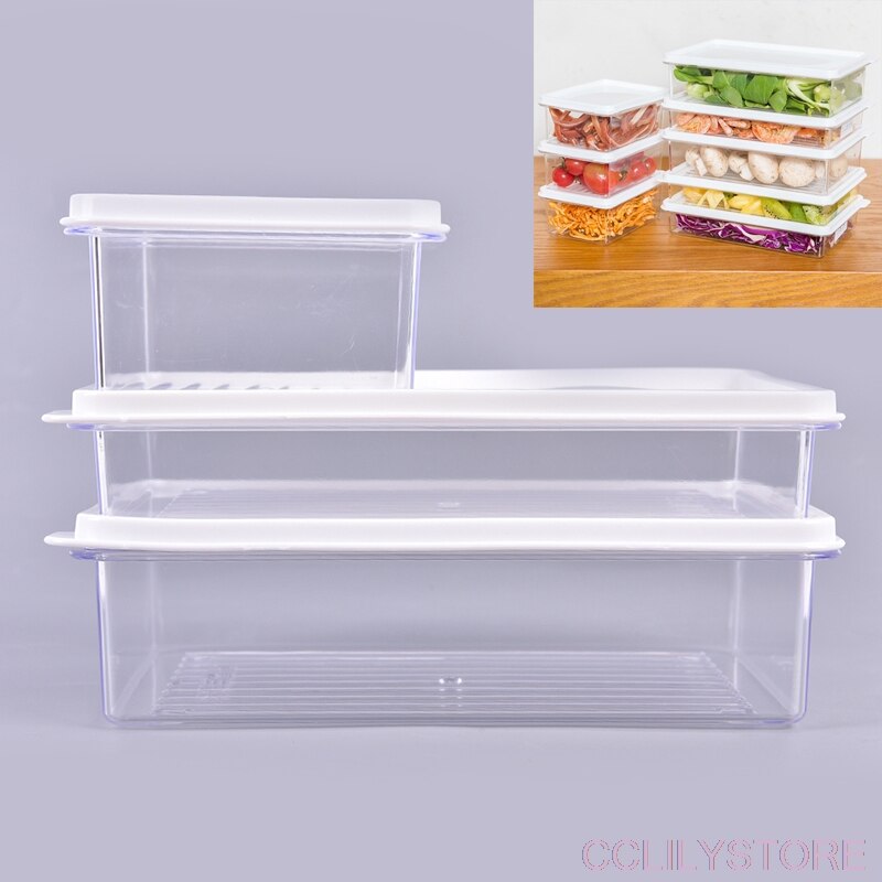 Kitchen Stackable Transparent Refrigerator Sealed ... – Grandado