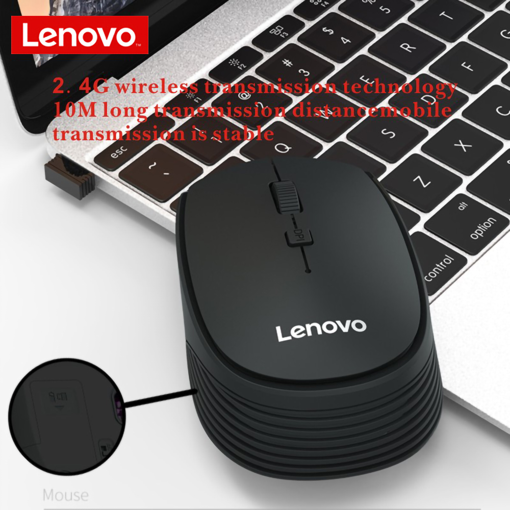 Lenovo M202 Wireless Mouse 2.4G Optical Computer M... – Vicedeal