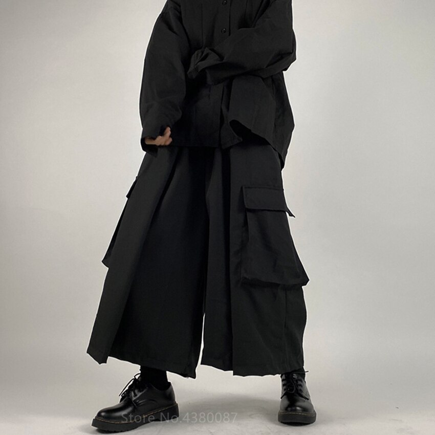 Asian Japanese Black Kimono for Women Men Samurai ... – Vicedeal