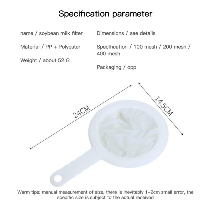 Keuken Mesh Keuken Ultra-Fijne Zeef Keuken Nylon M... – Vicedeal