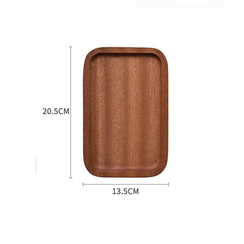 All wood acacia wood oval solid wood plate fruit p... – Grandado