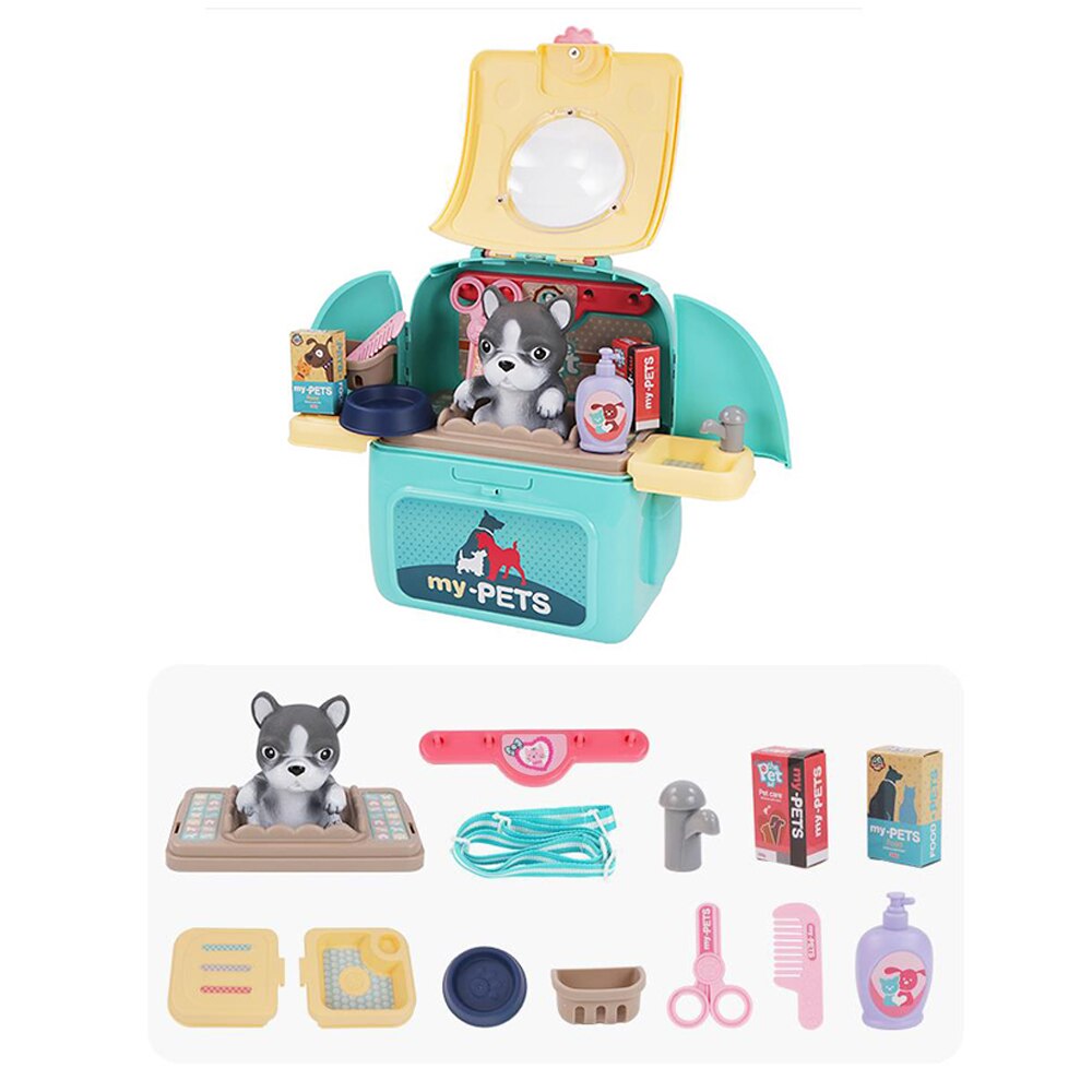 Realistic Pet Vet Play Set Animals Cartoon Dog Cat... – Grandado