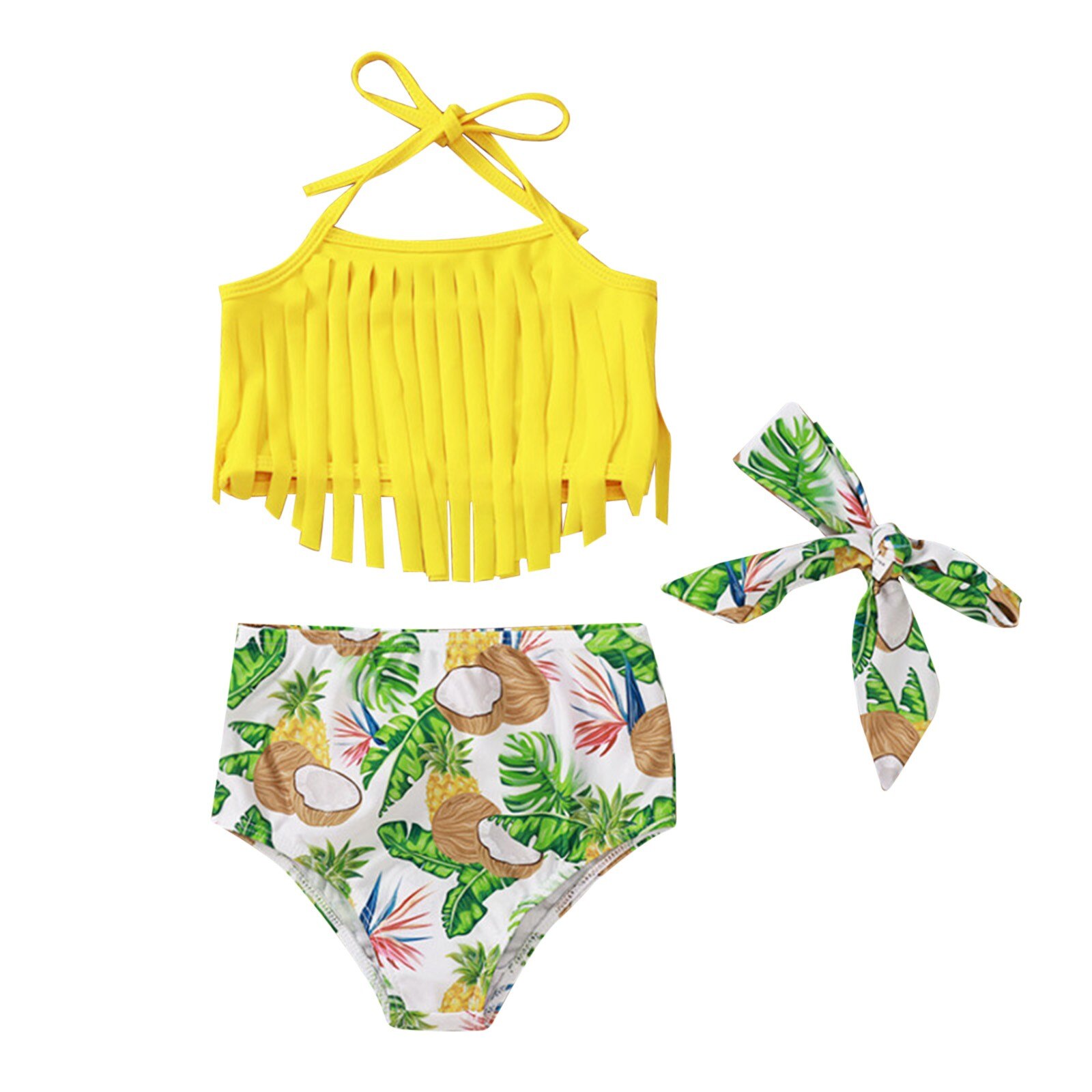 Summer Girls Bikini Sets Suspended Tassels Swimmin Grandado