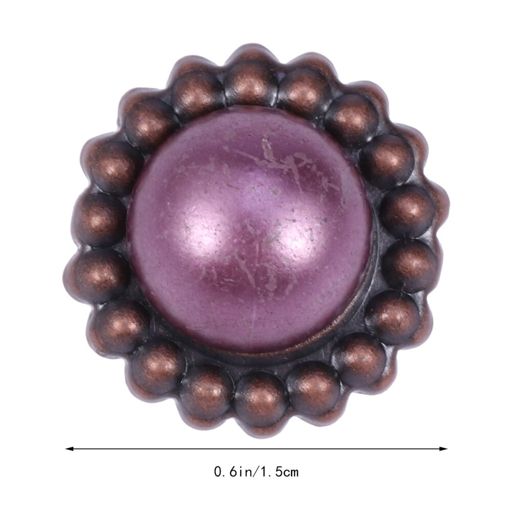 20PC Paper Fasteners Vintage Round Pearl DIY Metal... – Vicedeal