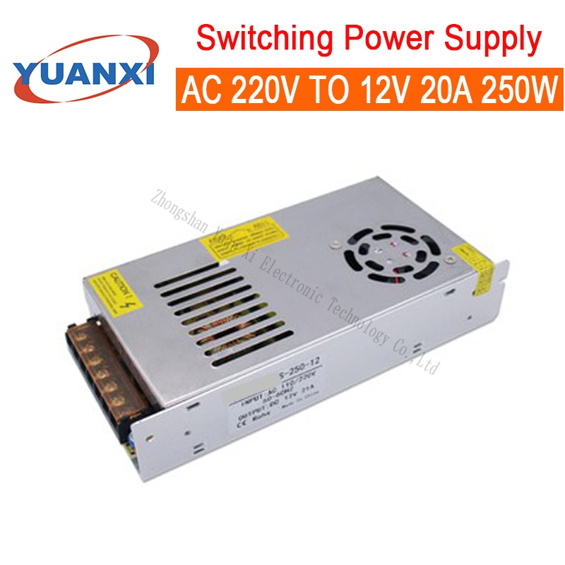 250W Schakelende Voeding Ac 110V-220V Naar 12V 20A... – Vicedeal