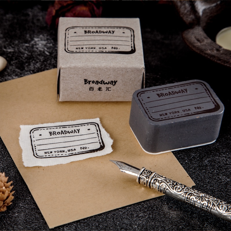 Vintage signpost Travel Label Decoration stamp woo... – Grandado