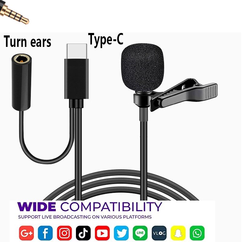 Mini Microphone for iPhone Type C Microphone for S... – Vicedeal
