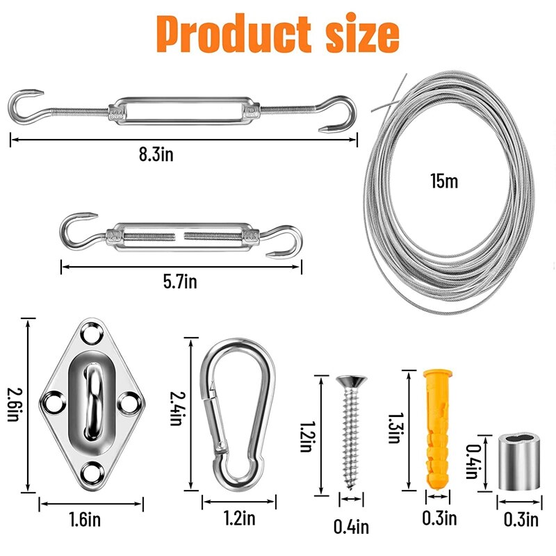 33Pcs Garden Wire Cable Railing Wire Fence Roll Ki... – Grandado