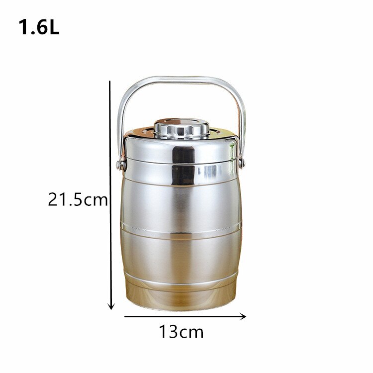 1.6L/2.4L/3L Double-layer Vacuum Lunch Box Picnic ... – Grandado